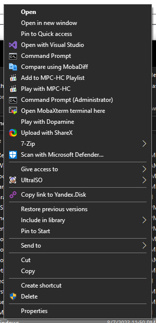 The Windows Context Menu – Is It a Lost Cause?
